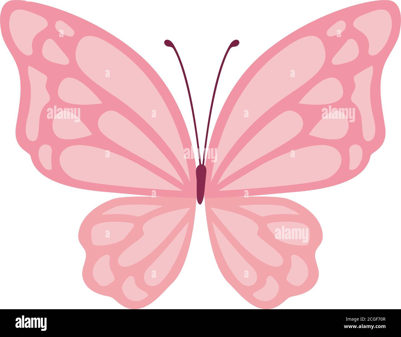cute pink butterfly vector design Stock Vector Image & Art - Alamy