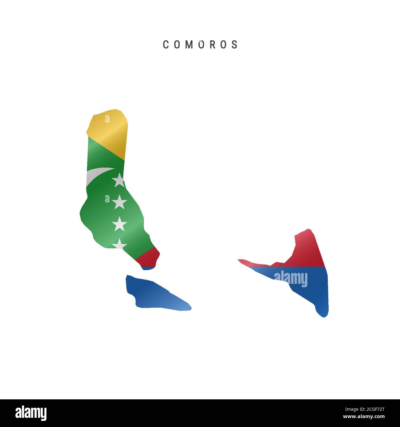 Map of comoros Stock Vector Images - Alamy