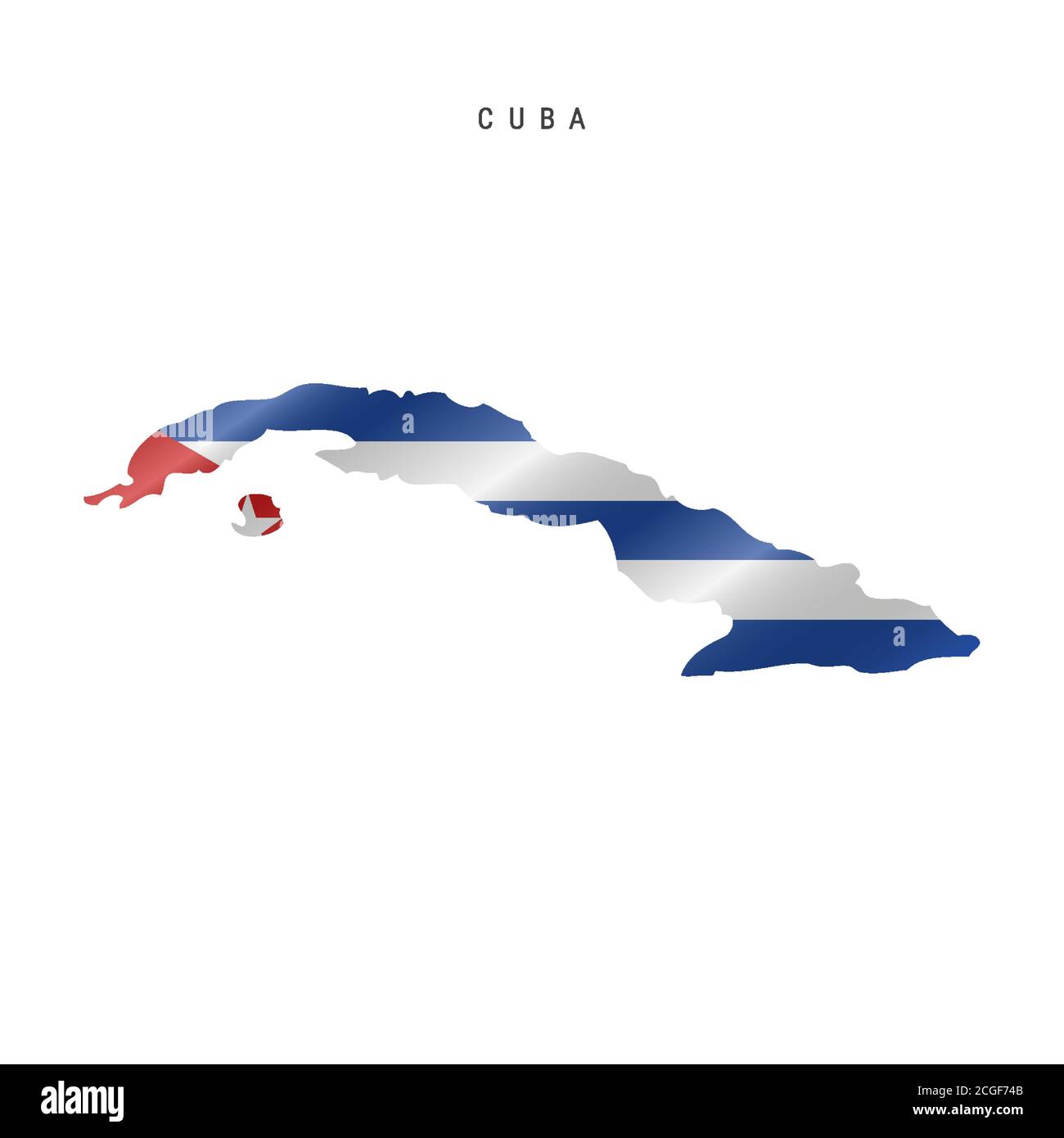 Outline cuba map Cut Out Stock Images & Pictures - Alamy