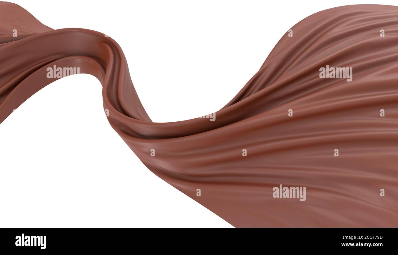 Abstract background of flow chocolate. 3d rendering image. Image ...