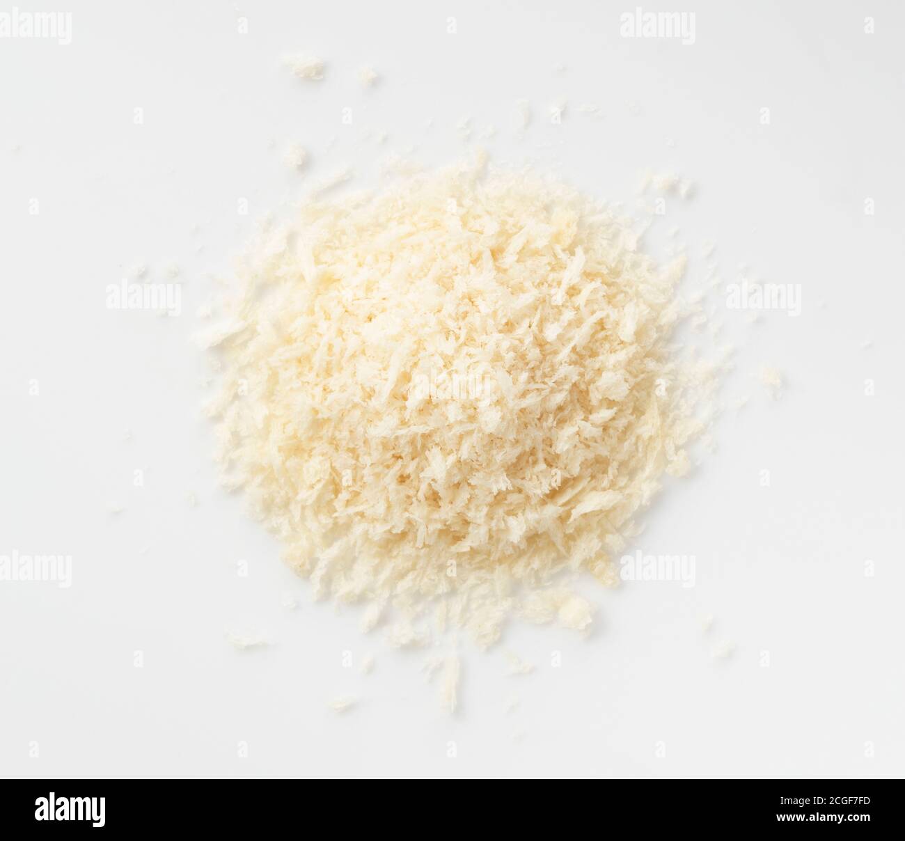 Top view of a crumb on a white background Stock Photo - Alamy