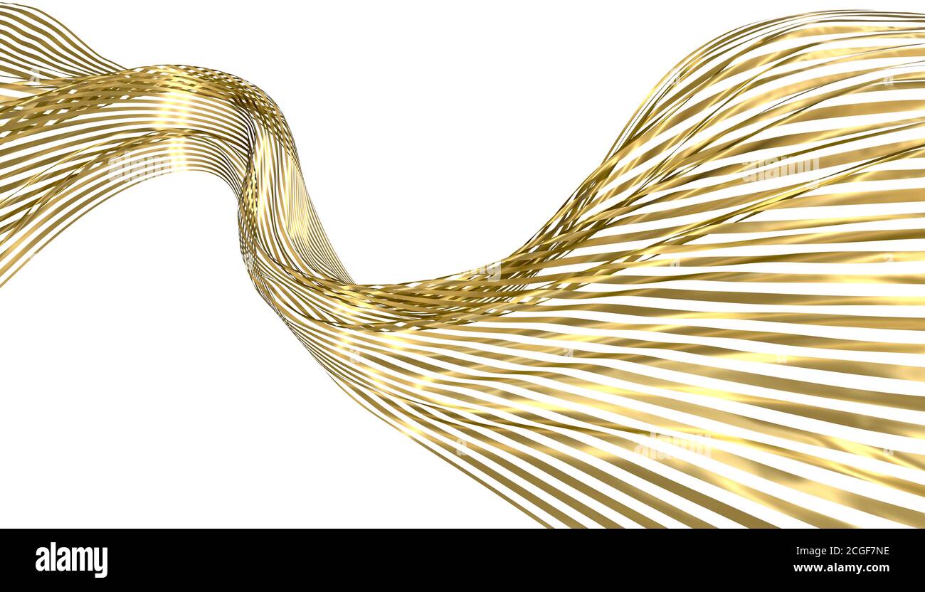 Abstract background of violet wavy lines. 3d rendering image. Image ...