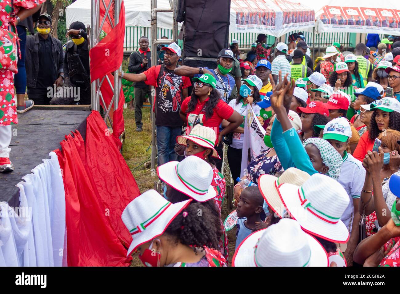 Edo state governorship election 2020. PDP women campaign with Governor ...