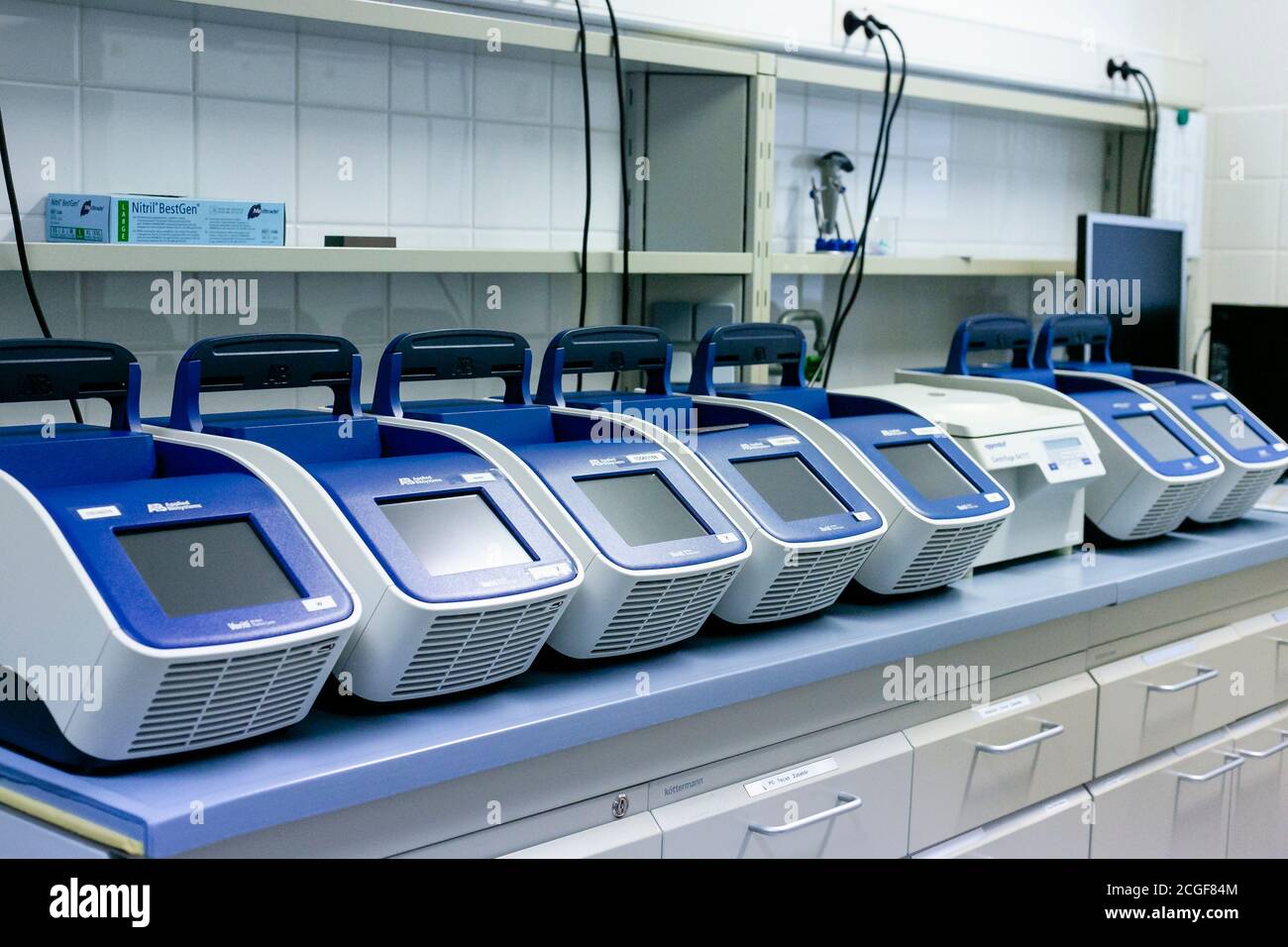Kiel, Germany. 07th Sep, 2020. Thermocyclers, which duplicate DNA ...
