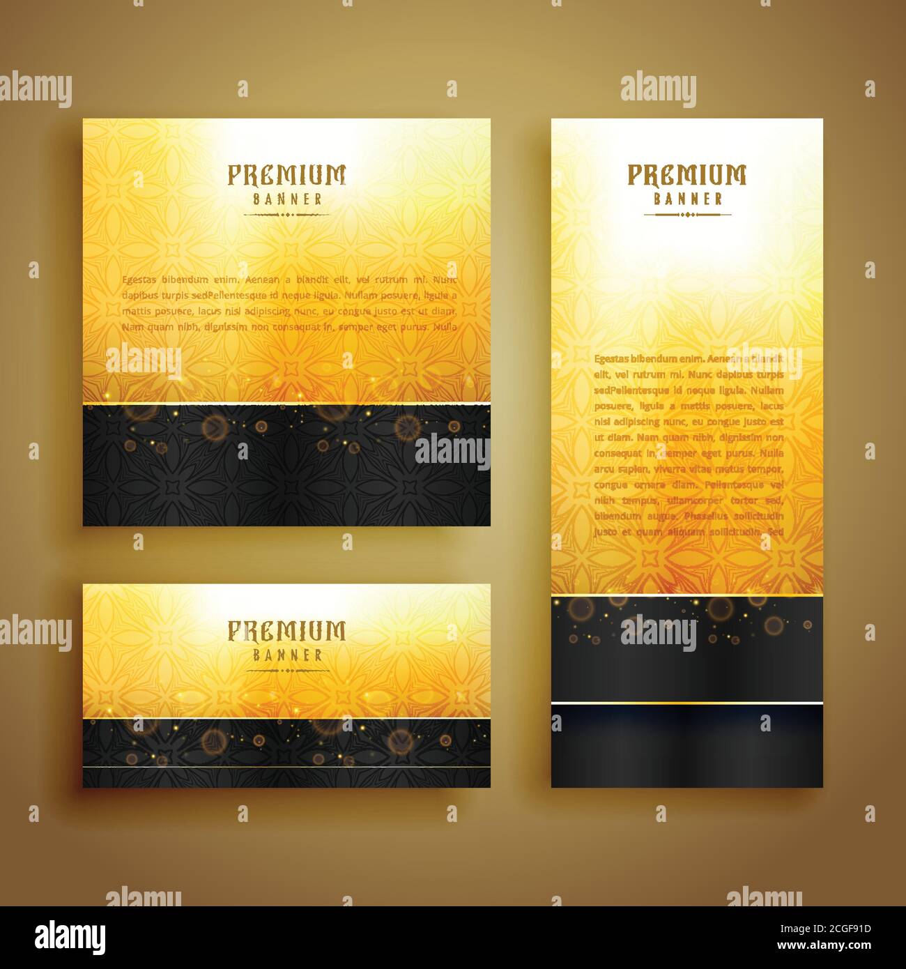 Golden Card Stock Vector Images - Alamy
