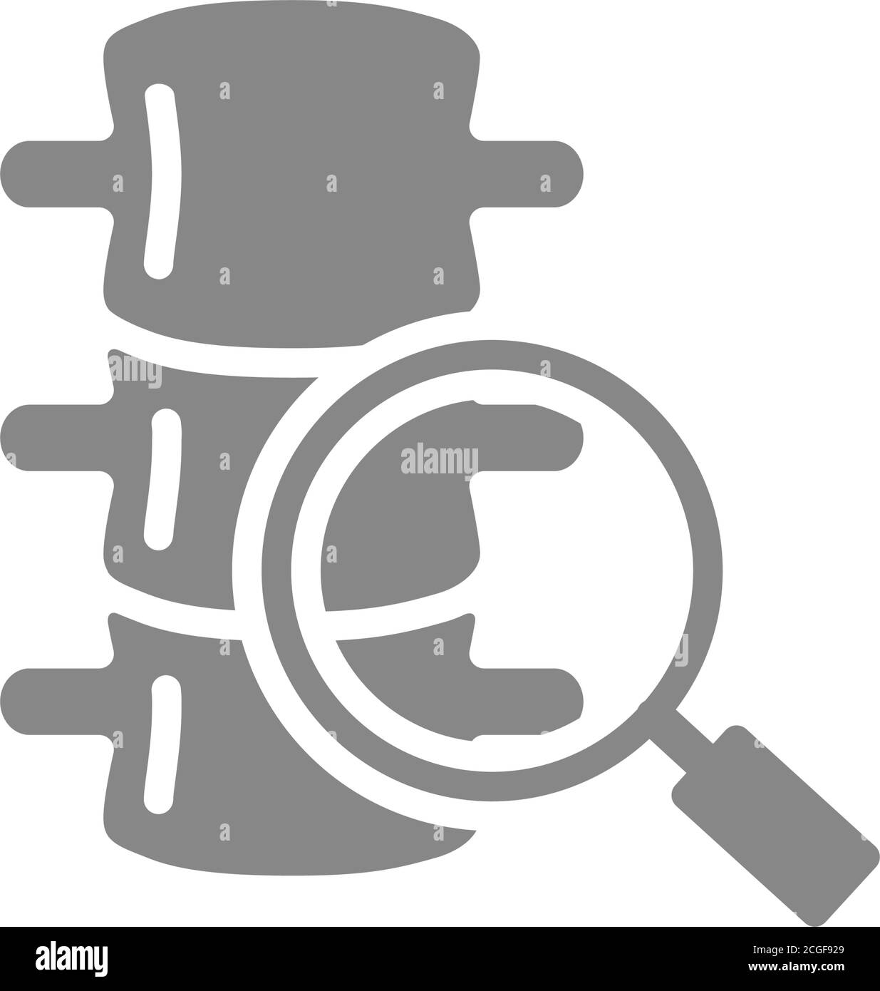 Vertebrae icon hi-res stock photography and images - Alamy