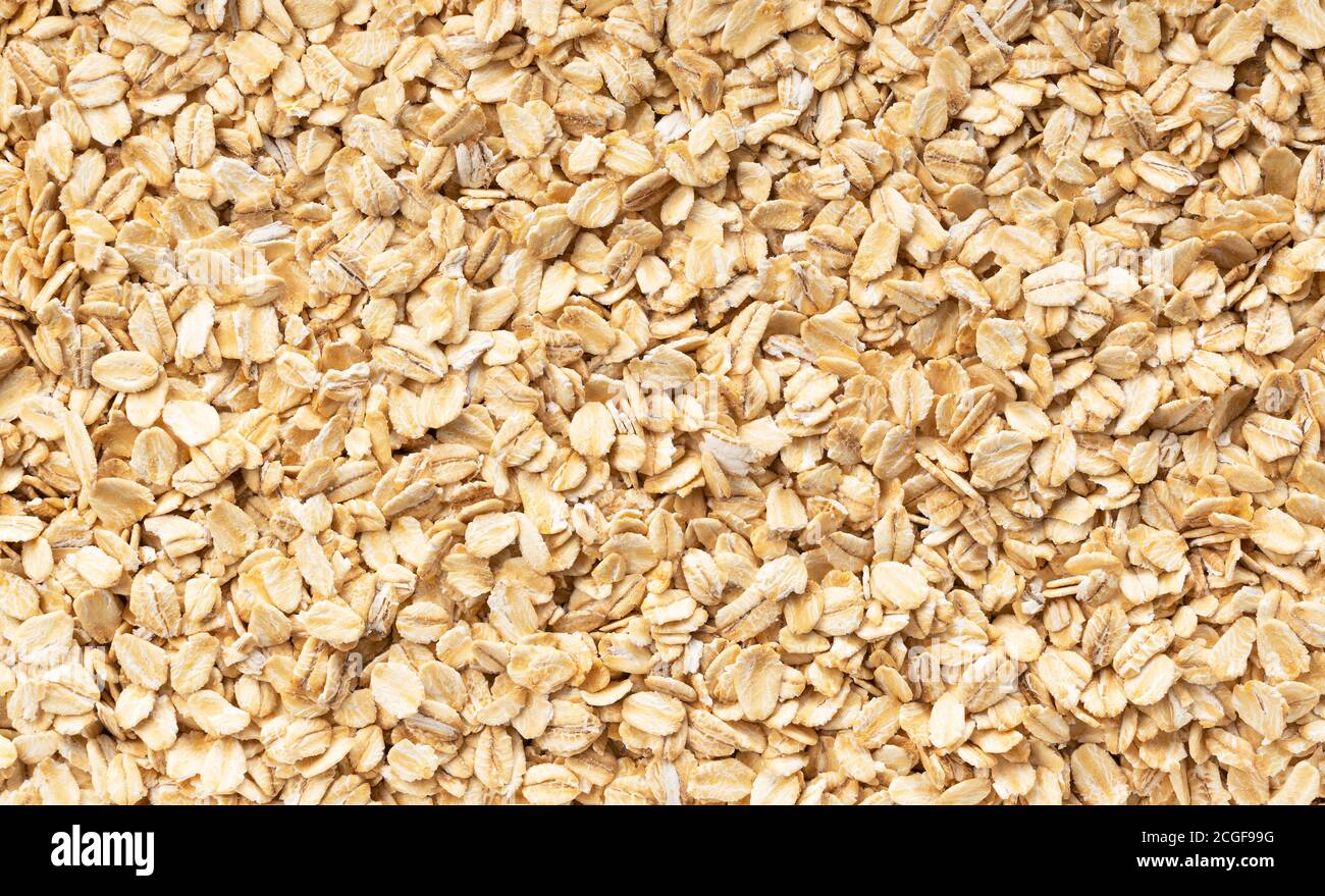 A top view of the oatmeal spread over the entire screen Stock Photo - Alamy