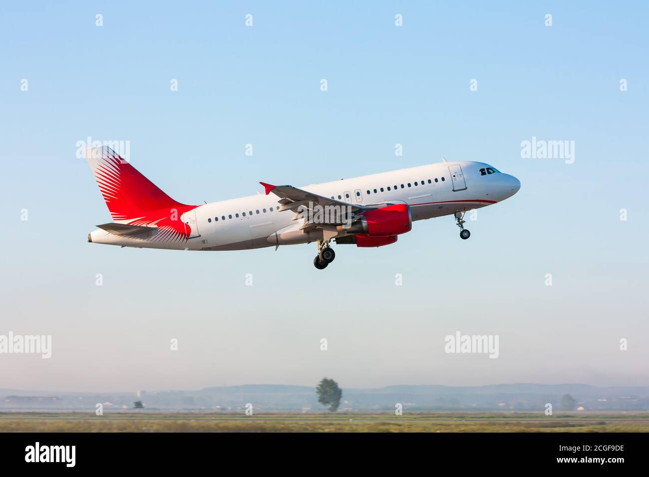 Airplane acceleration take off hi-res stock photography and images - Alamy