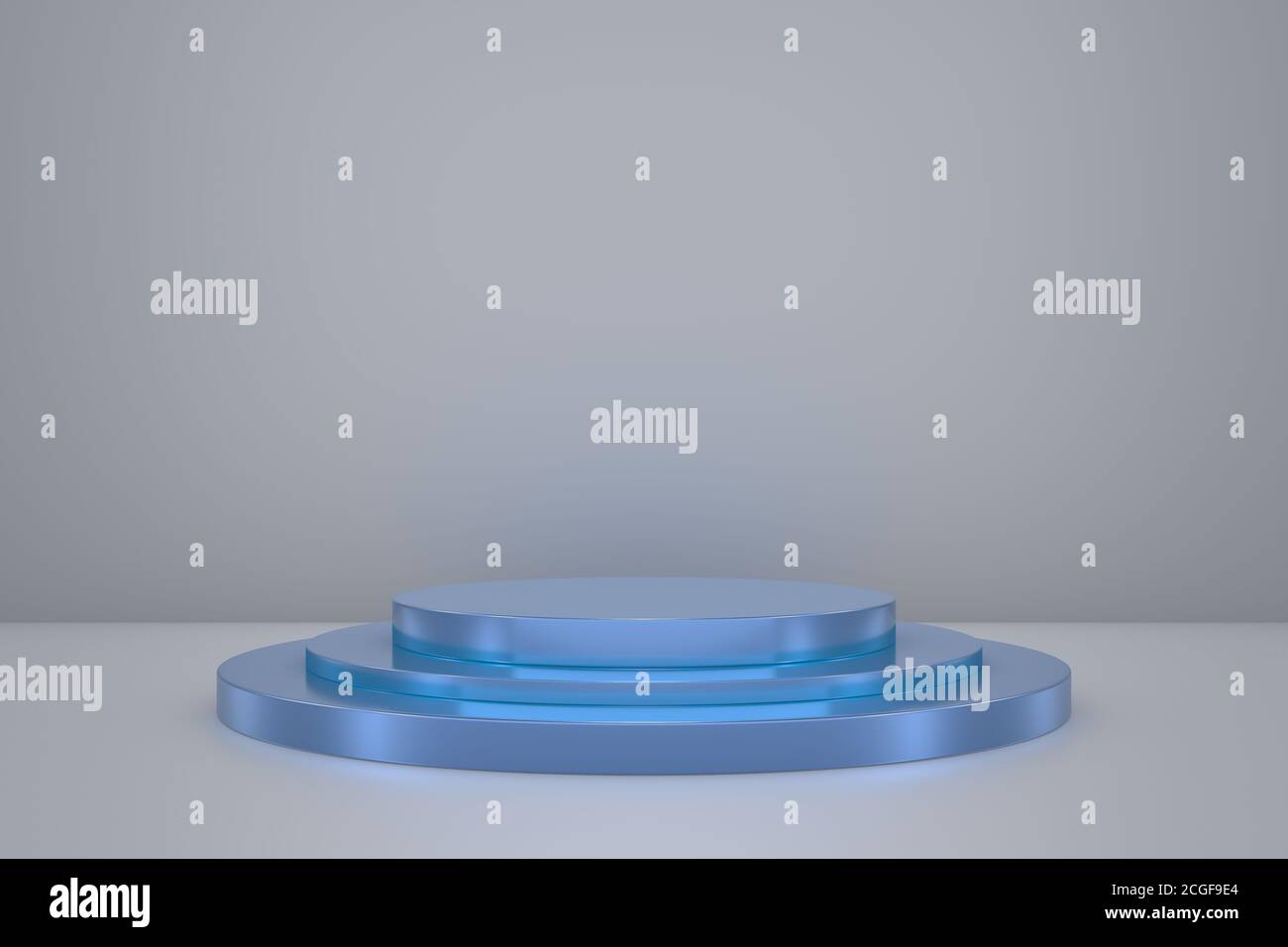 Scene from realistic metal cylinders on a gray metal background. 3d ...