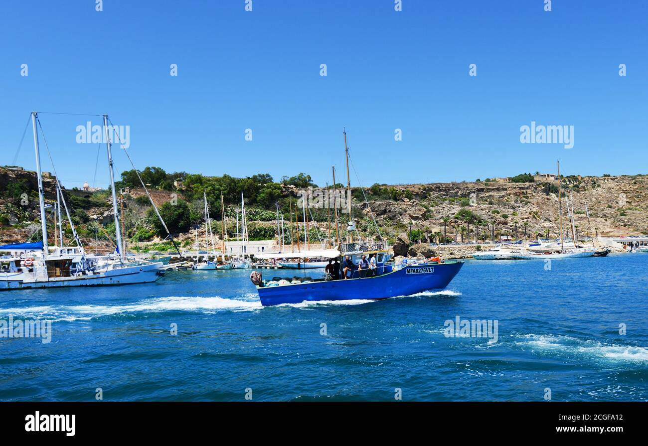 Mgarr harbour in Gozo, Malta Stock Photo - Alamy