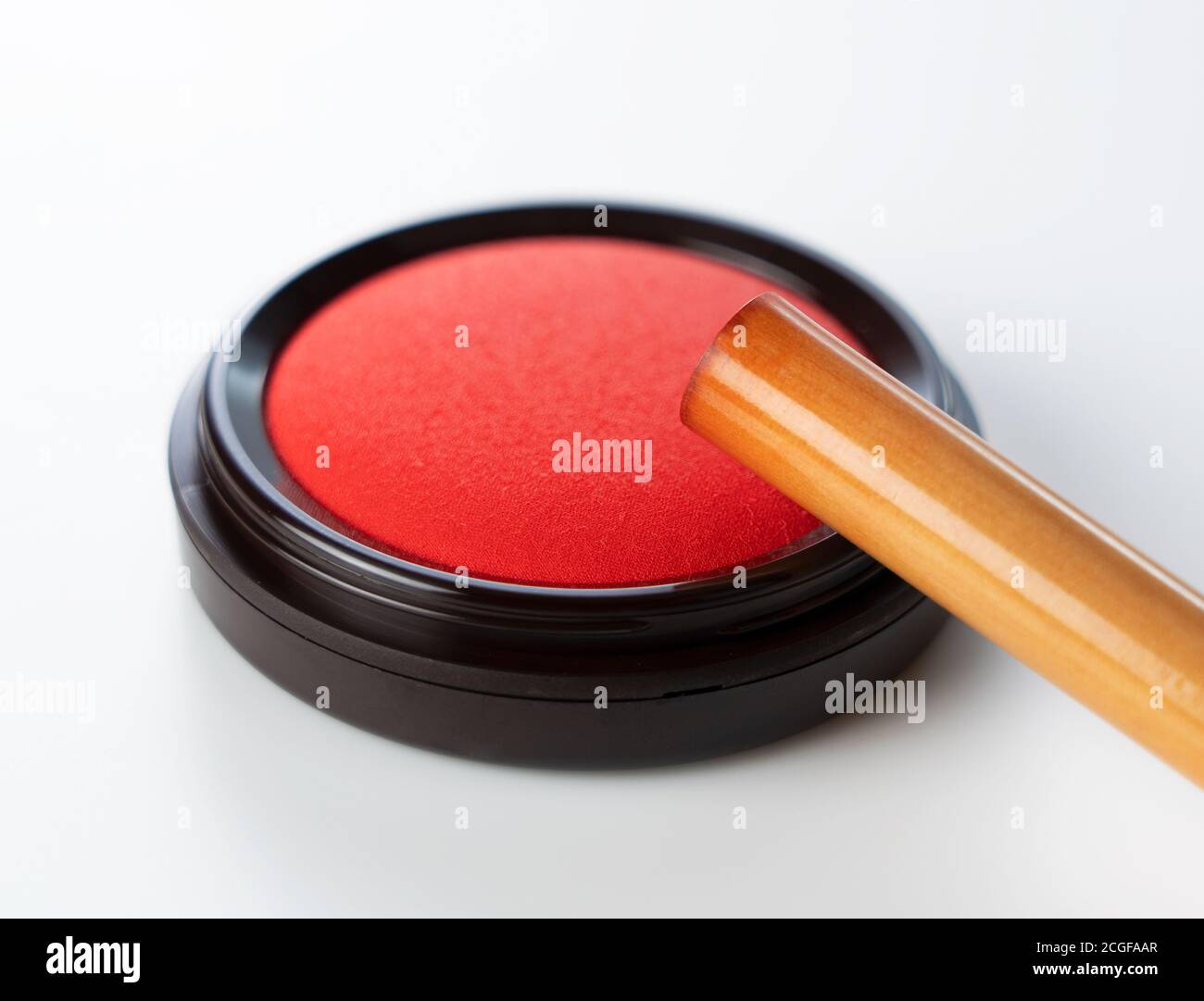 Japanese red ink and seal on a white background. Japanese culture Stock ...