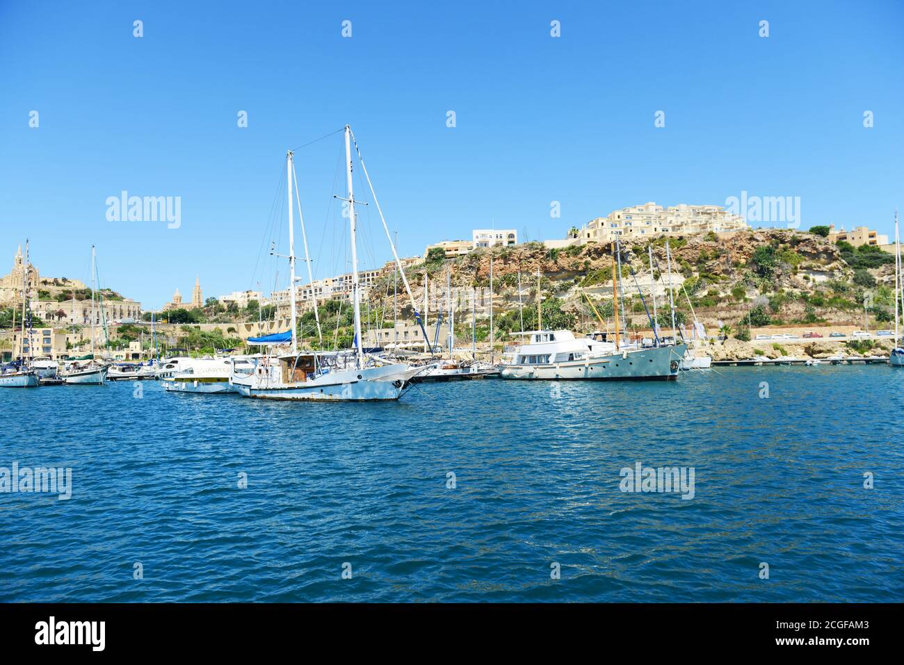 Mgarr harbour in Gozo, Malta Stock Photo - Alamy