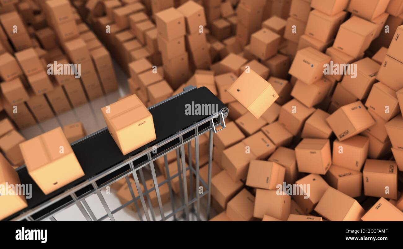 Excess and Overproduction - 3D Rendering Stock Photo - Alamy