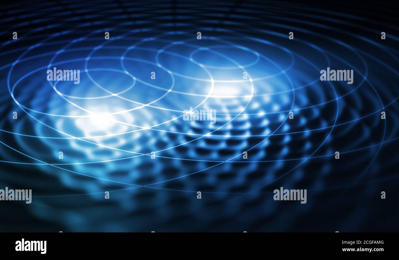 Interference pattern wave hi-res stock photography and images - Alamy