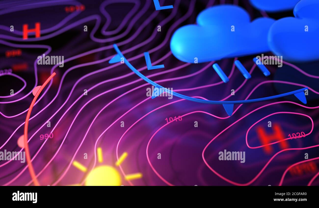 Weather map hi-res stock photography and images - Alamy