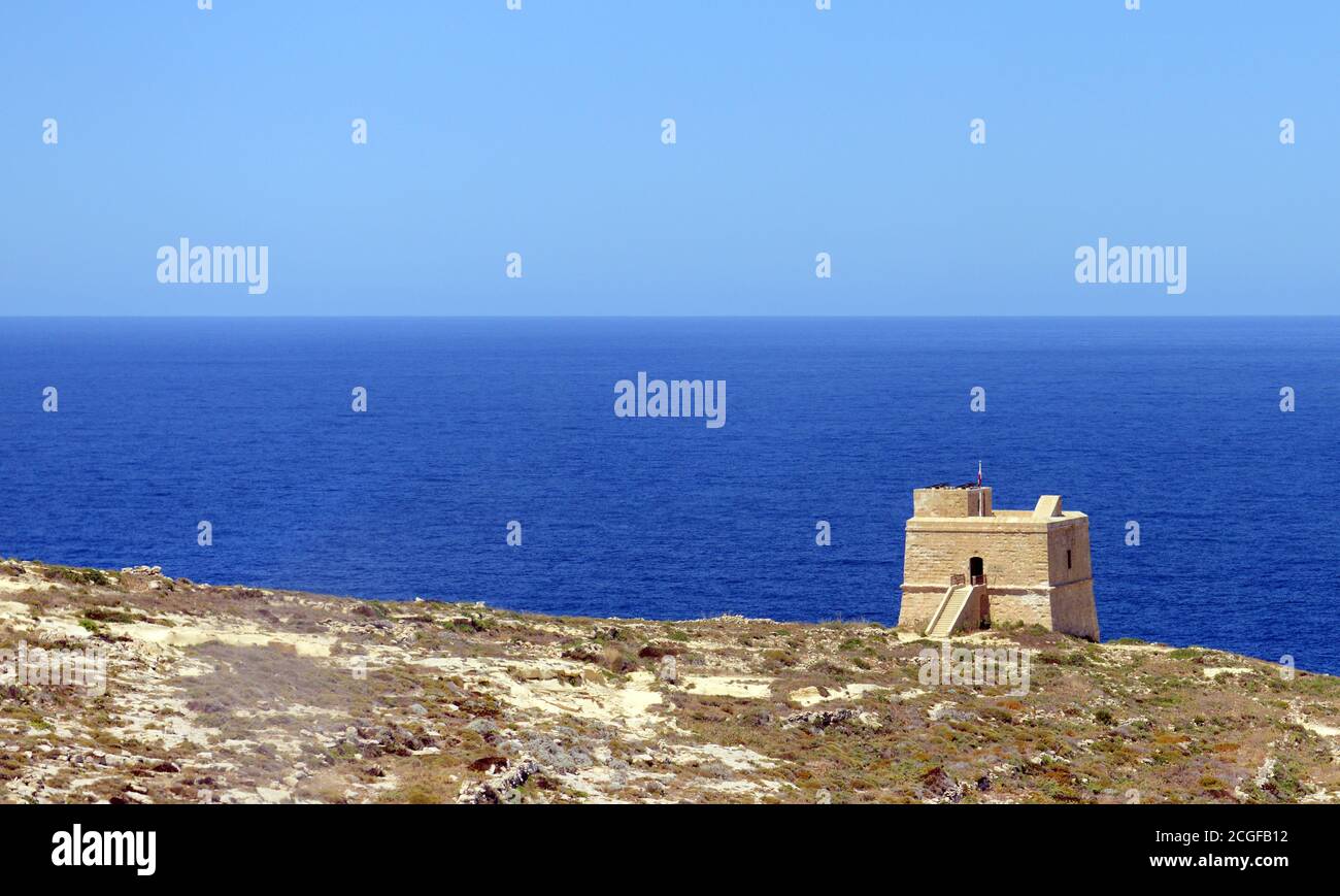 Watchtower on gozo malta hi-res stock photography and images - Alamy