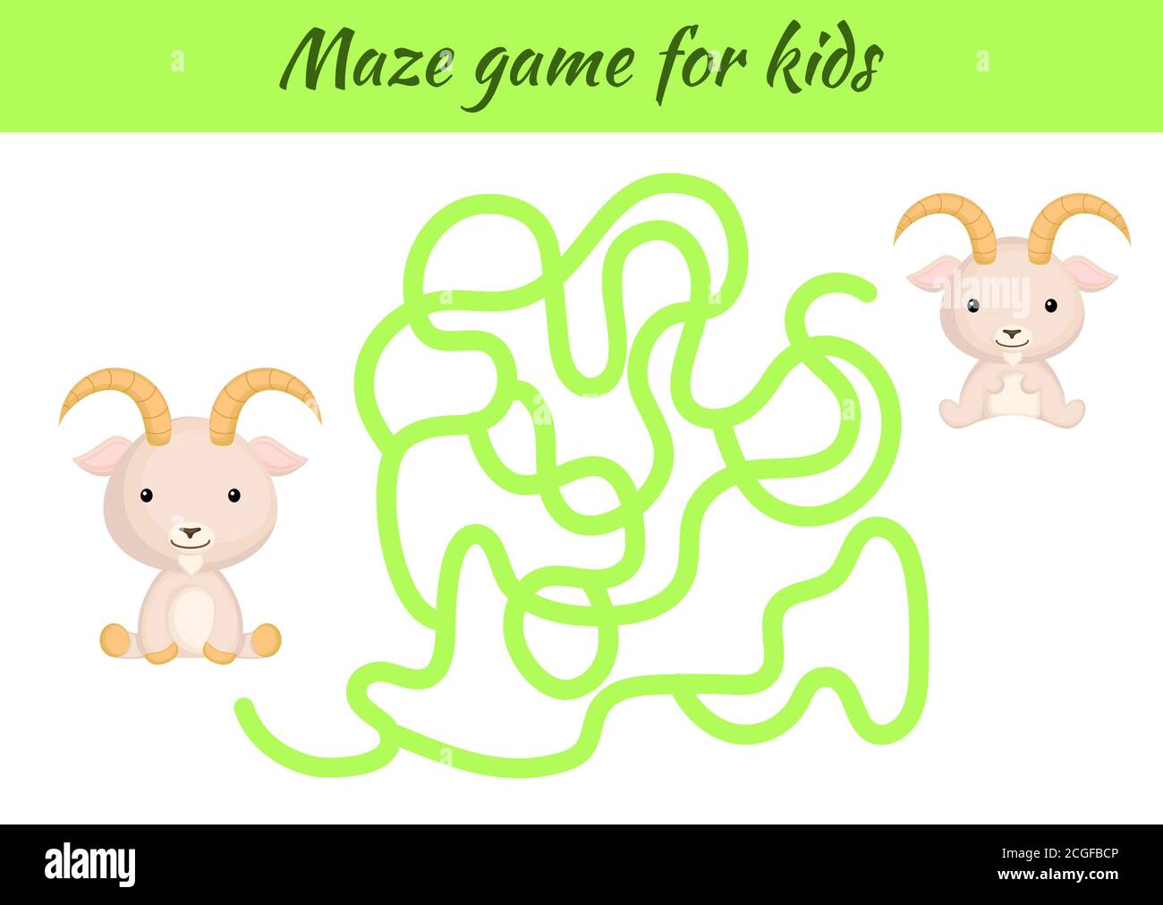 Funny maze or labyrinth game for kids. Help father find path to baby ...