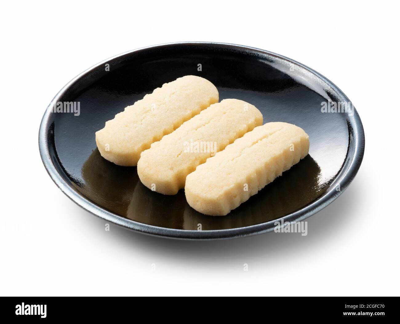 Japanese Okinawan cookies placed on a white background. Chinsuko Stock ...