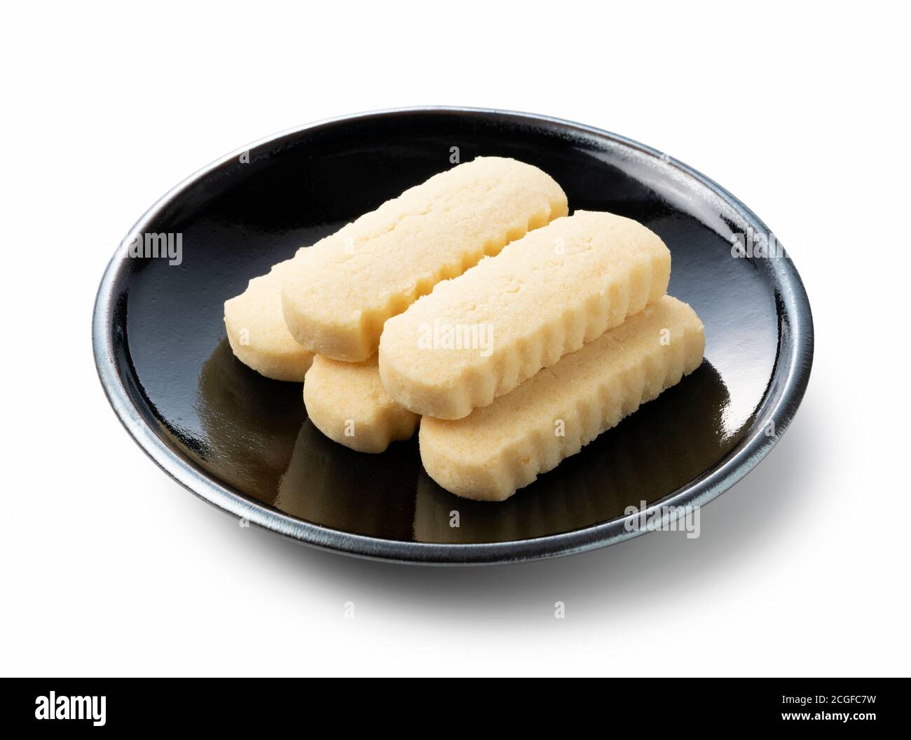 Japanese Okinawan cookies placed on a white background. Chinsuko Stock ...