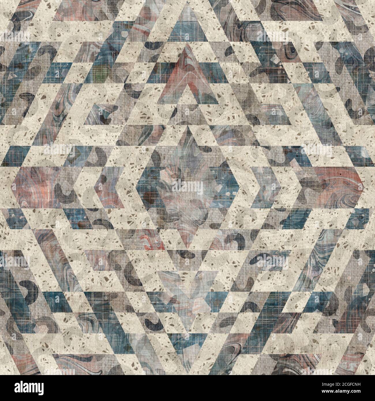 Chic formal grungy geo texture seamless pattern Stock Photo - Alamy