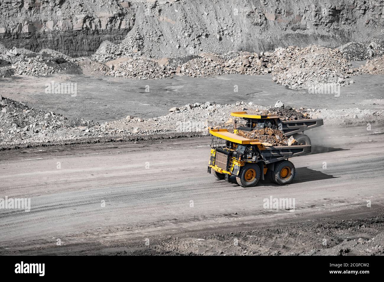Dusty mining operations hi-res stock photography and images - Alamy