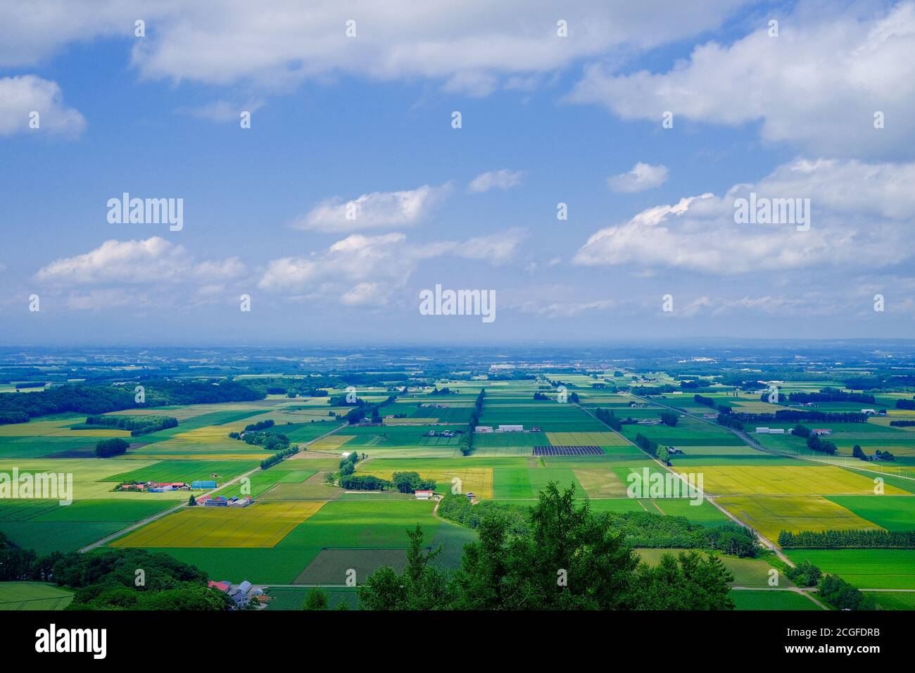Scenery of Memuro Town, Hokkaido Prefecture, Japan Stock Photo - Alamy
