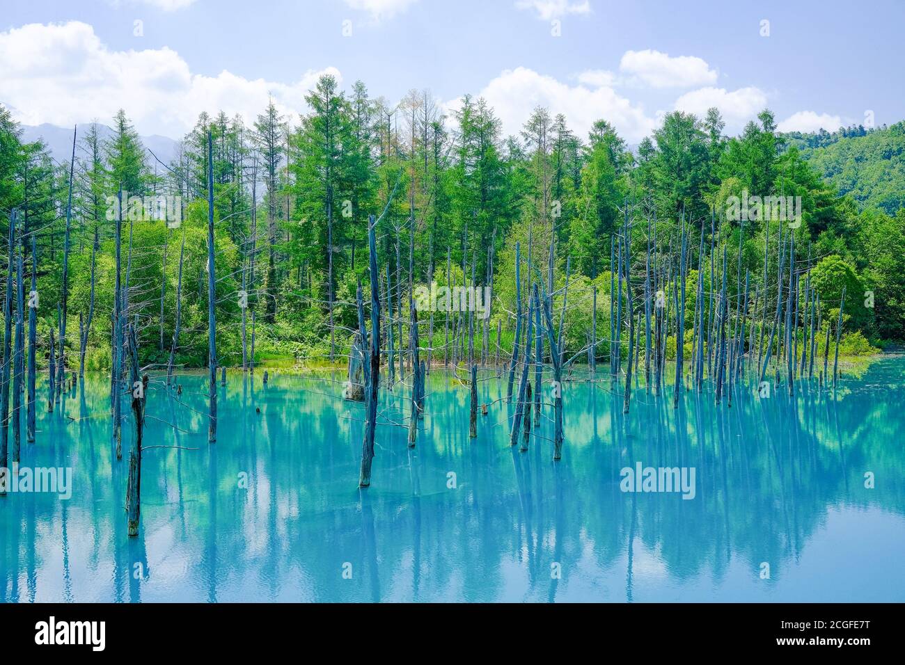 Biei, hokkaido blue lake hi-res stock photography and images - Alamy