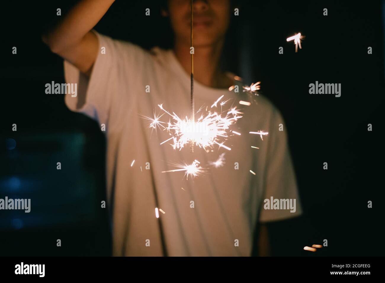 Handheld fireworks hi-res stock photography and images - Alamy