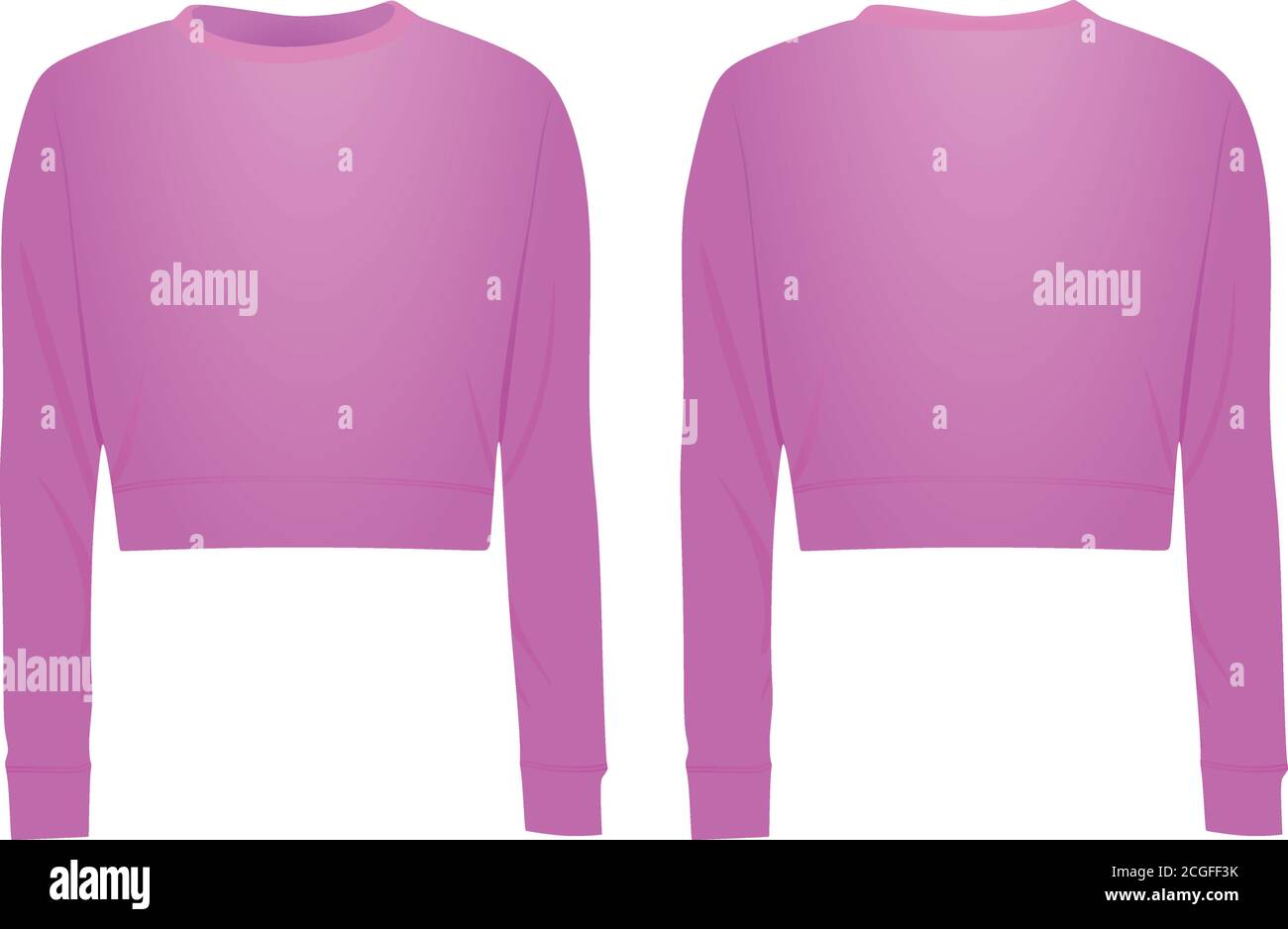 Purple crop sweater. vector illustration Stock Vector Image & Art - Alamy
