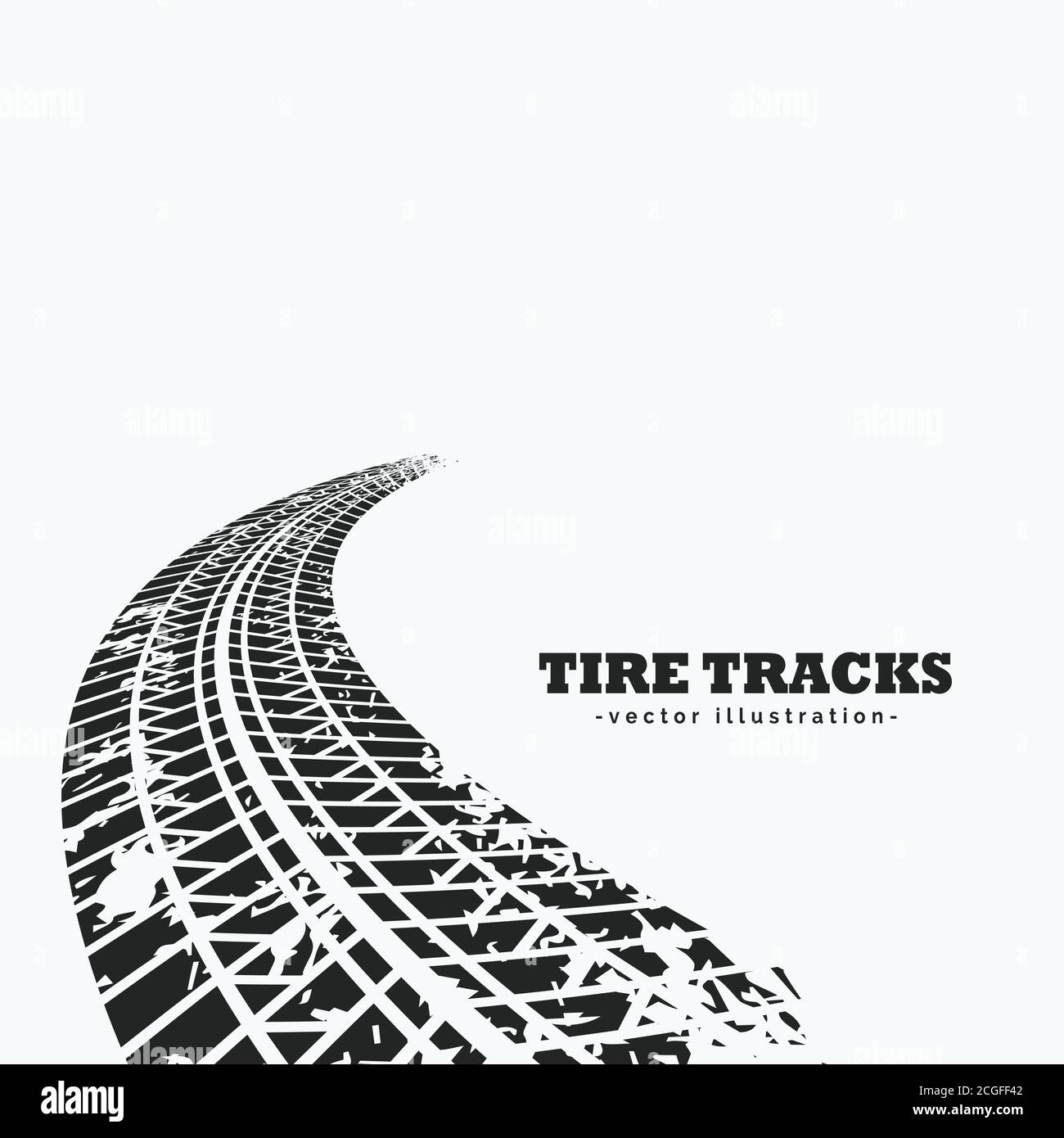 Tyre tracks mud Stock Vector Images - Alamy