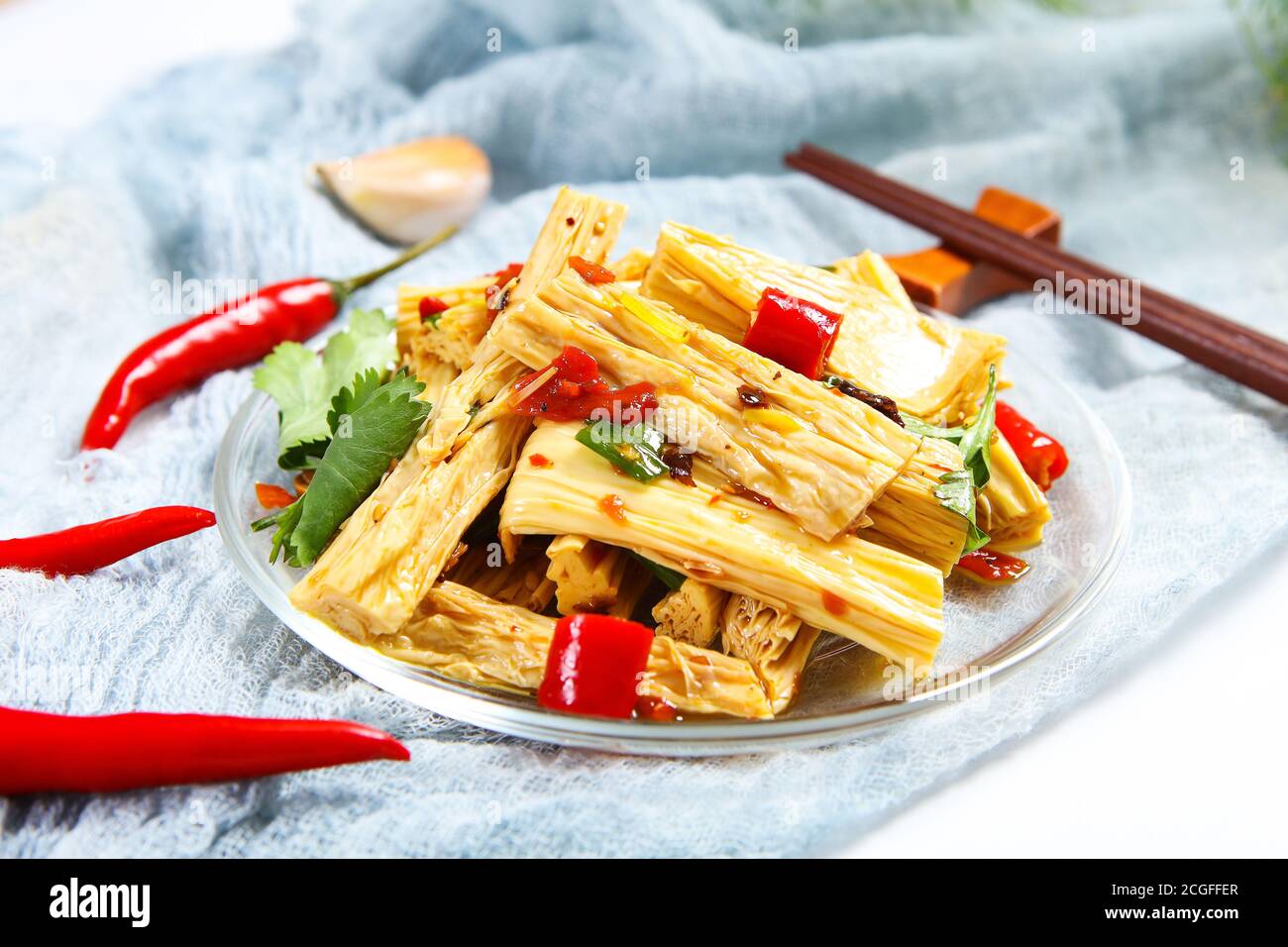 Cold bean curd stick Stock Photo - Alamy