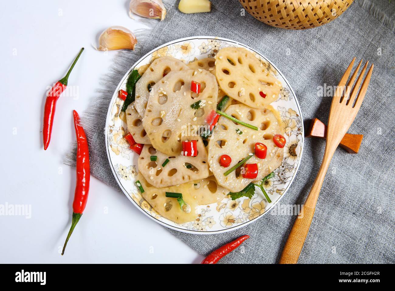 Dried lotus root slices hi-res stock photography and images - Alamy