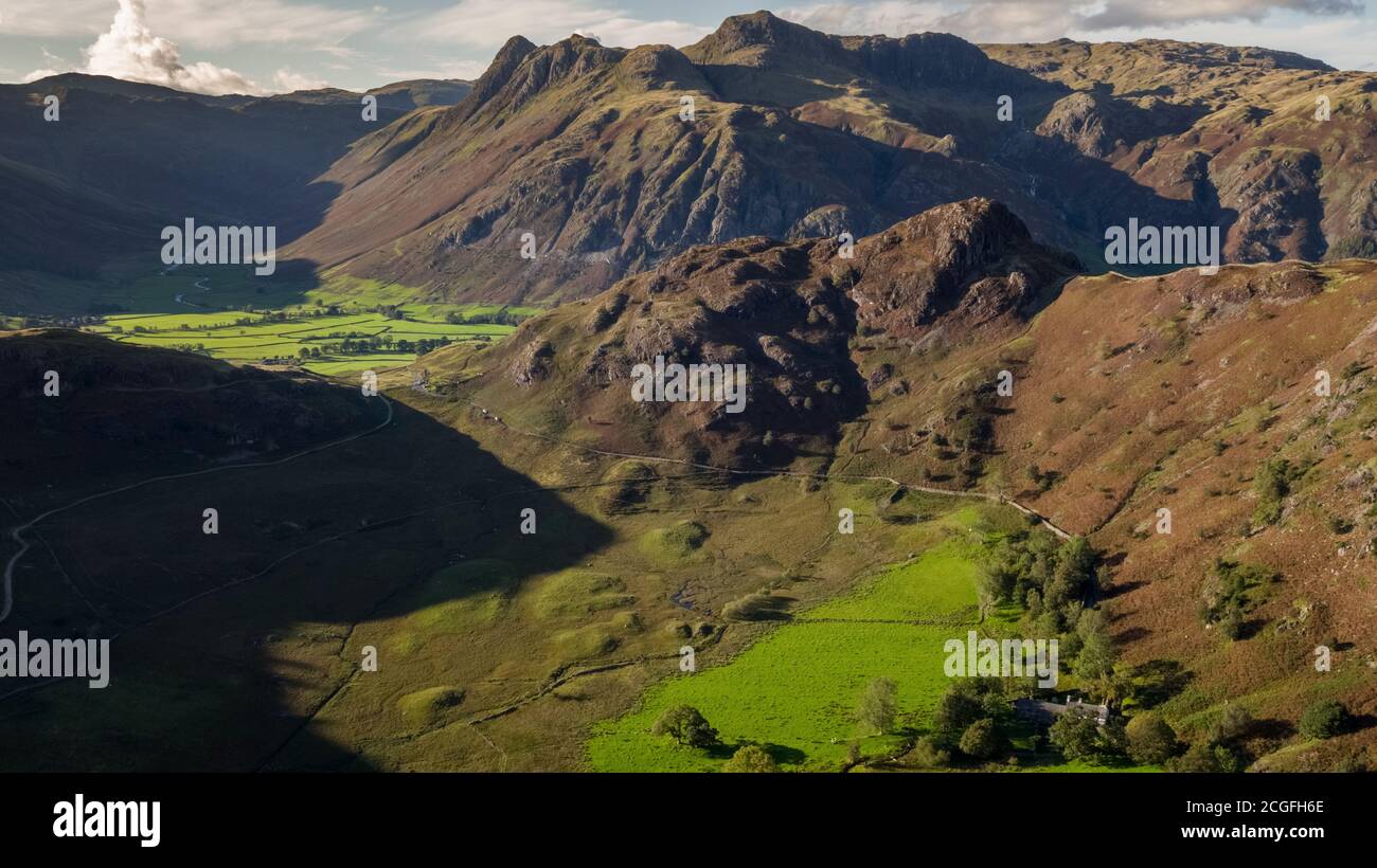Blea Tarn aerial passover which shows the tarn and surrounding area ...