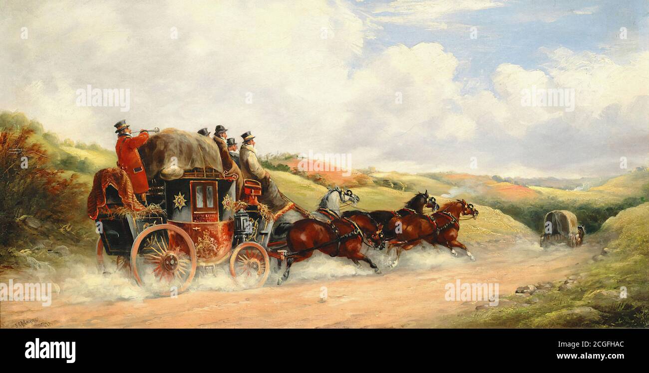 Victorian mail coach hi-res stock photography and images - Alamy