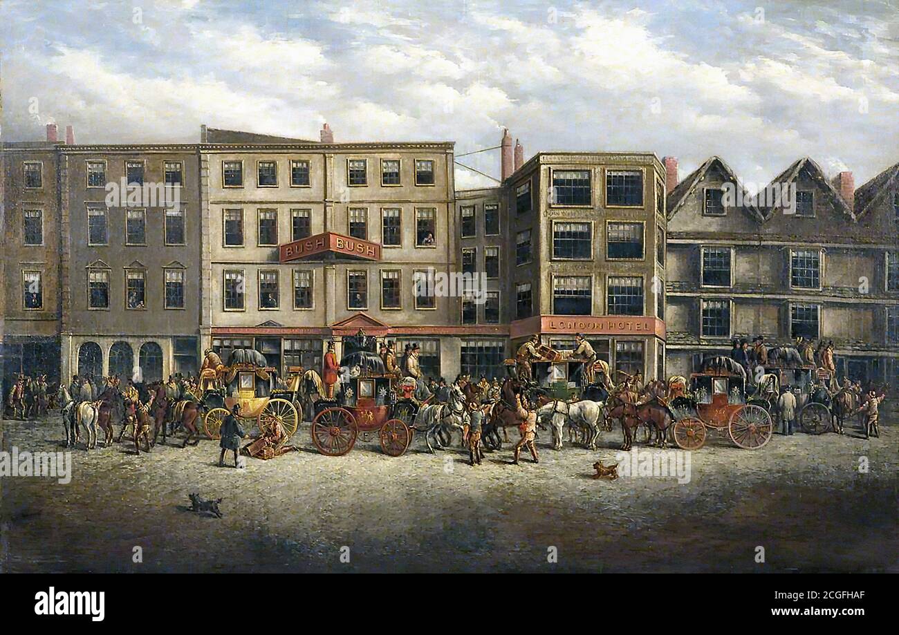 Maggs John Charles - the Bush Inn - British School - 19th Century Stock ...