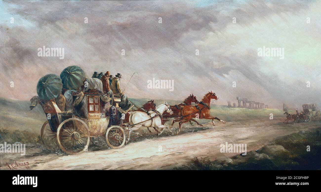 Victorian mail coach hi-res stock photography and images - Alamy