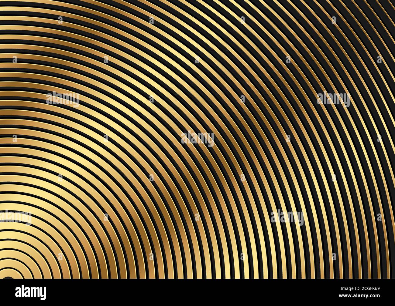 Golden Circular Striped Background Stock Vector Image & Art - Alamy