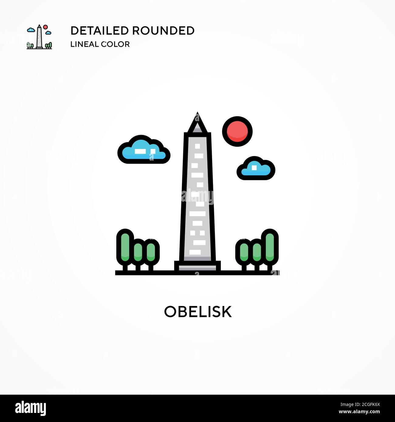 Obelisk vector icon. Modern vector illustration concepts. Easy to edit ...