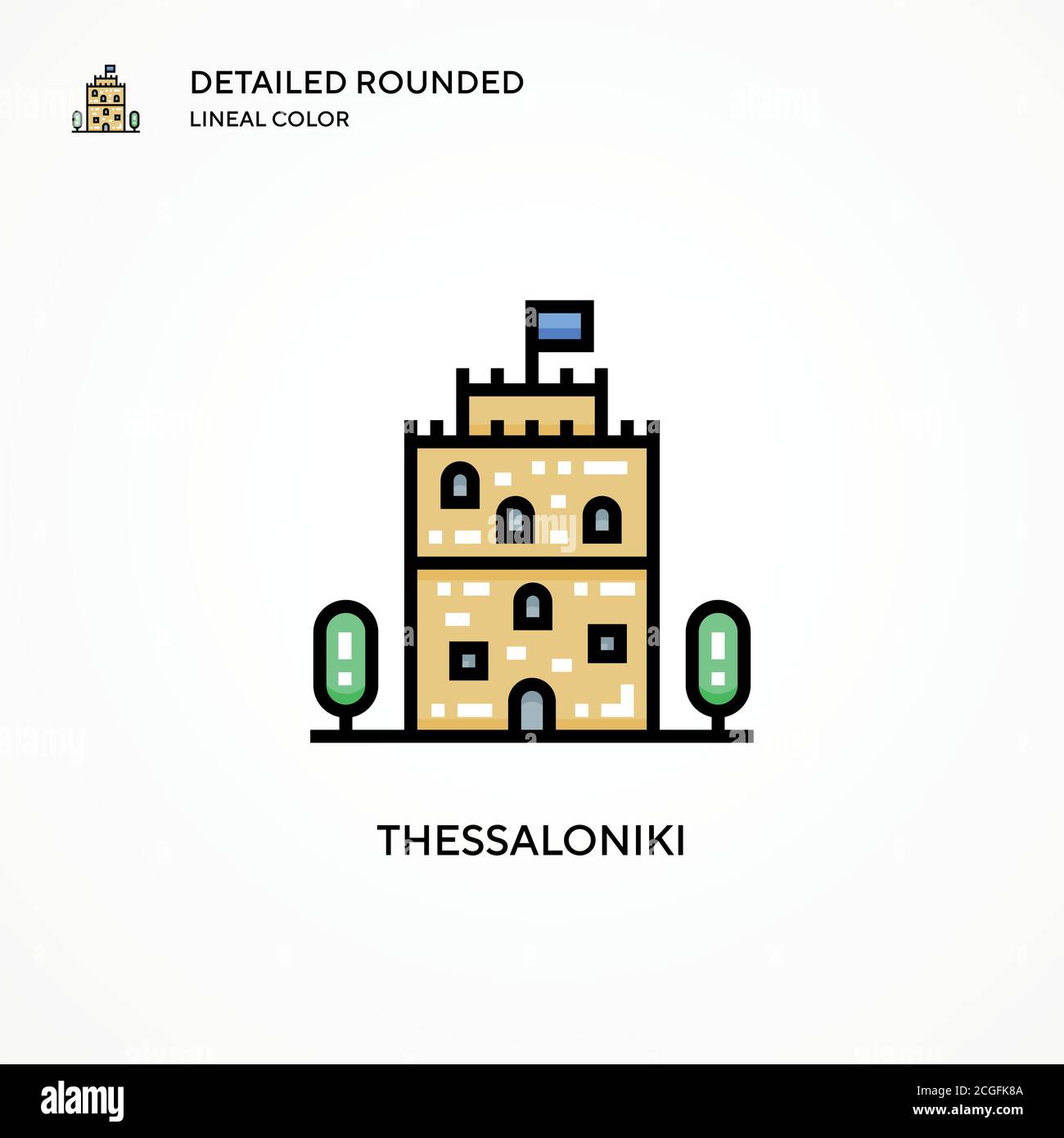 Salonika museum Stock Vector Images - Alamy