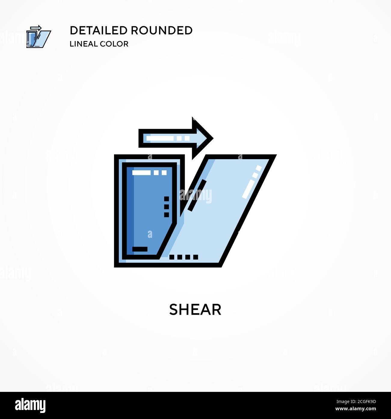 Shear vector icon. Modern vector illustration concepts. Easy to edit ...
