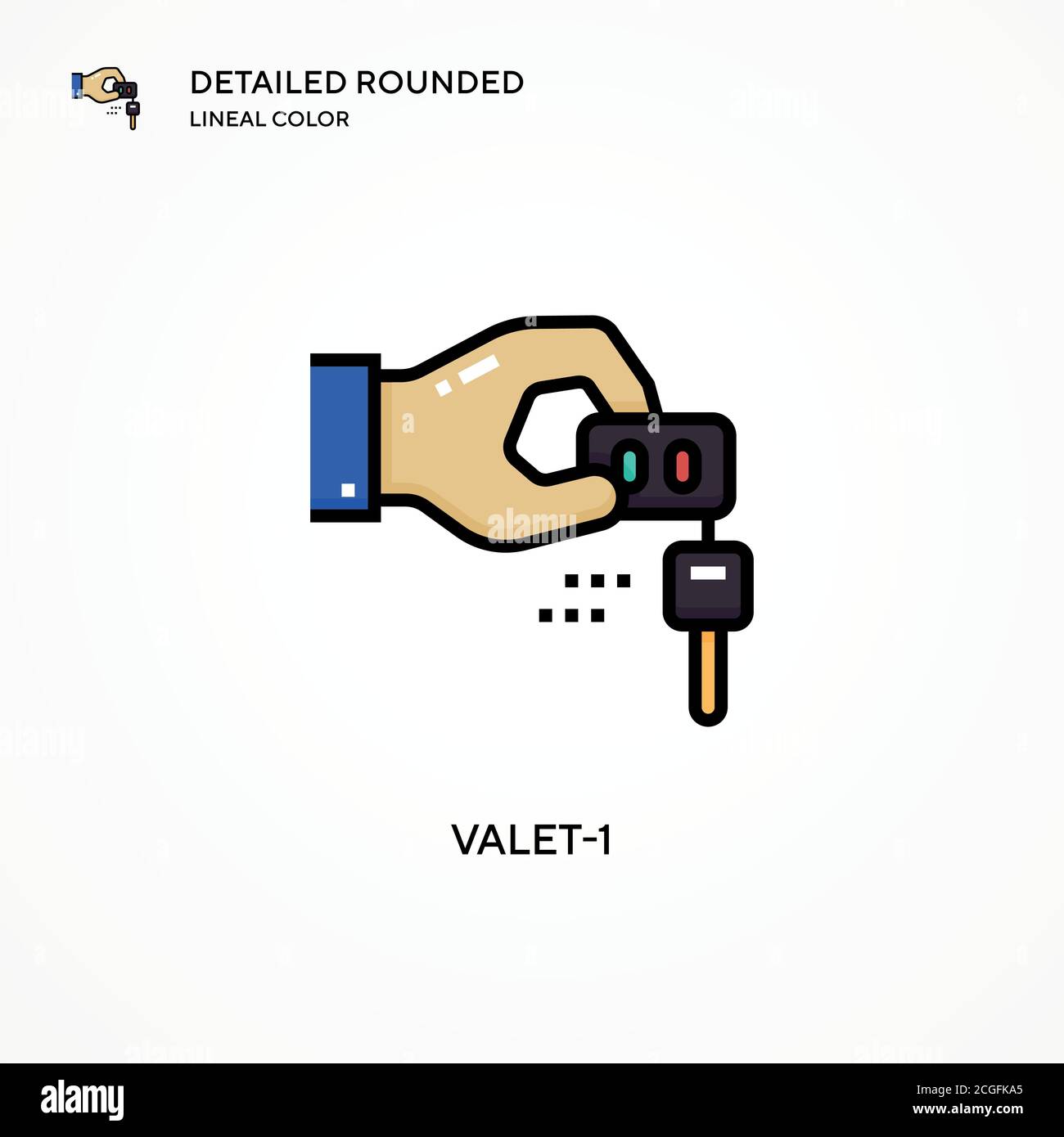 Valet-1 vector icon. Modern vector illustration concepts. Easy to edit ...