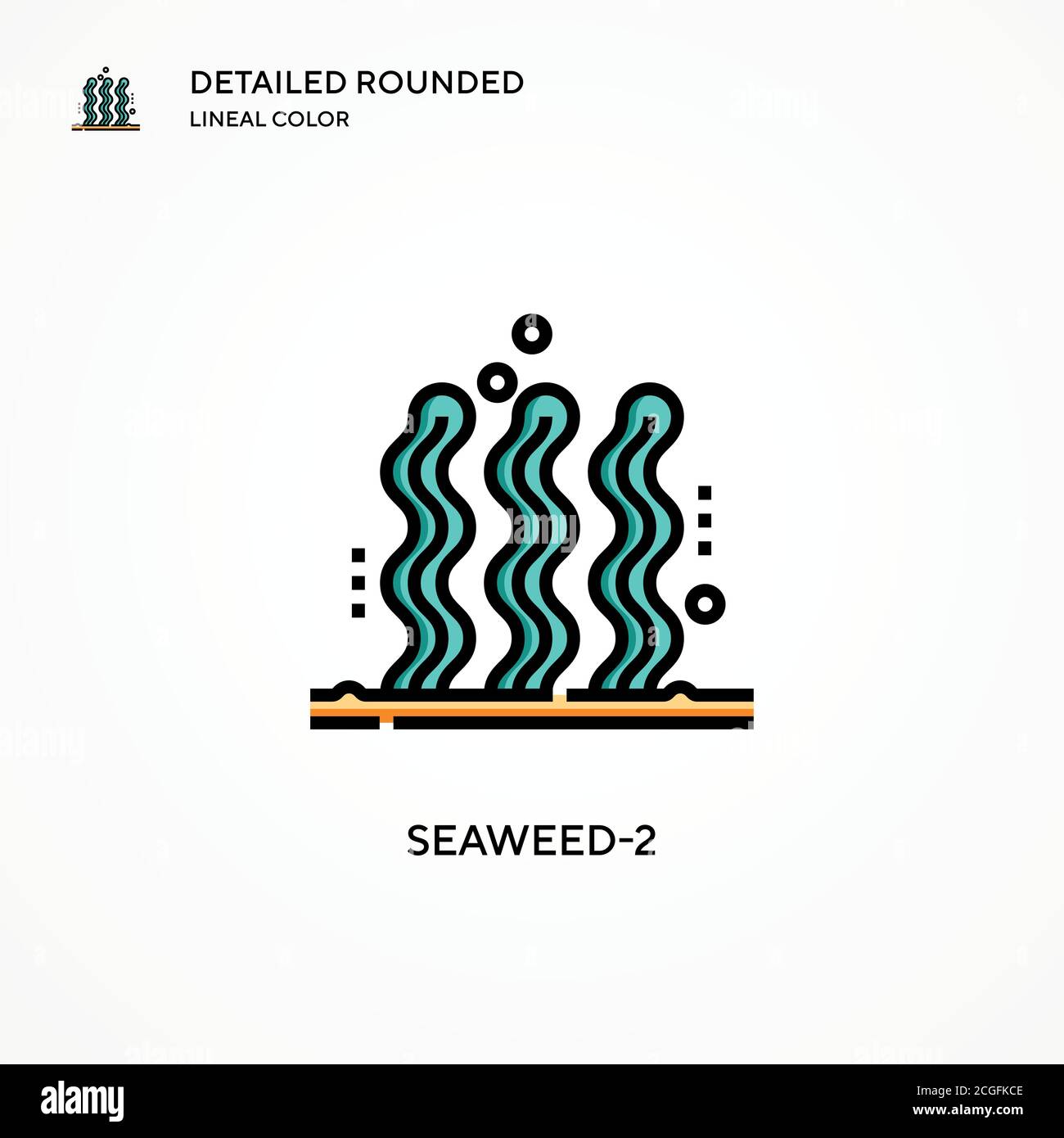 Seaweed-2 vector icon. Modern vector illustration concepts. Easy to ...