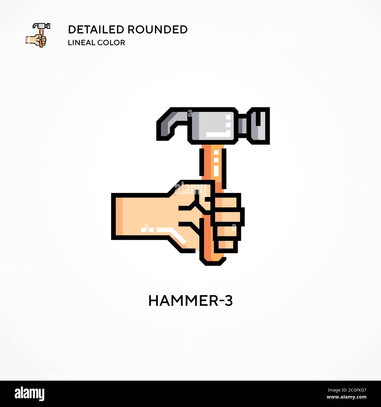 Three claw hammer Stock Vector Images - Alamy