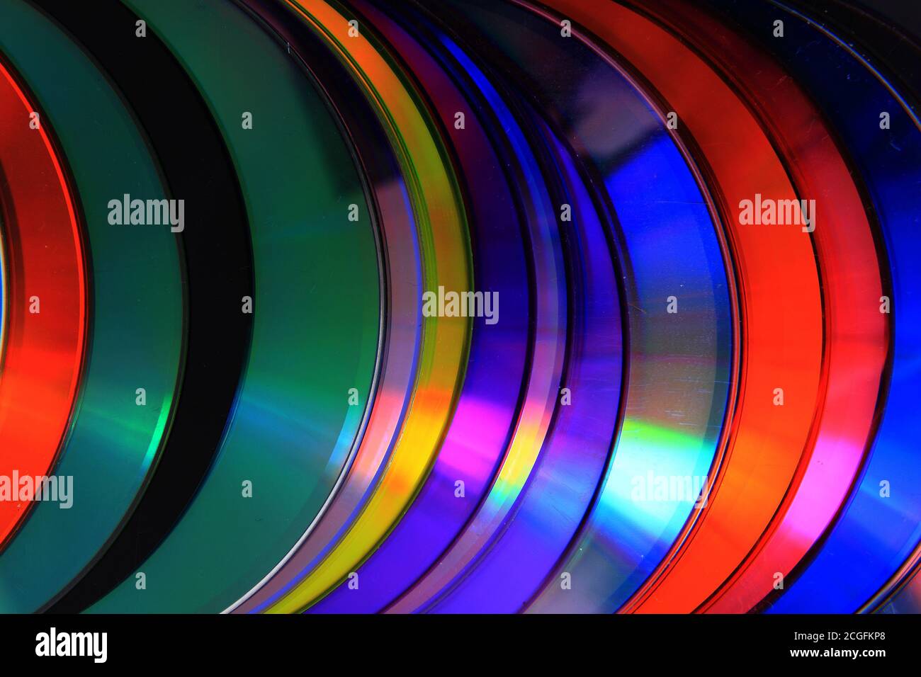 color CD and DVD as nice data background Stock Photo - Alamy