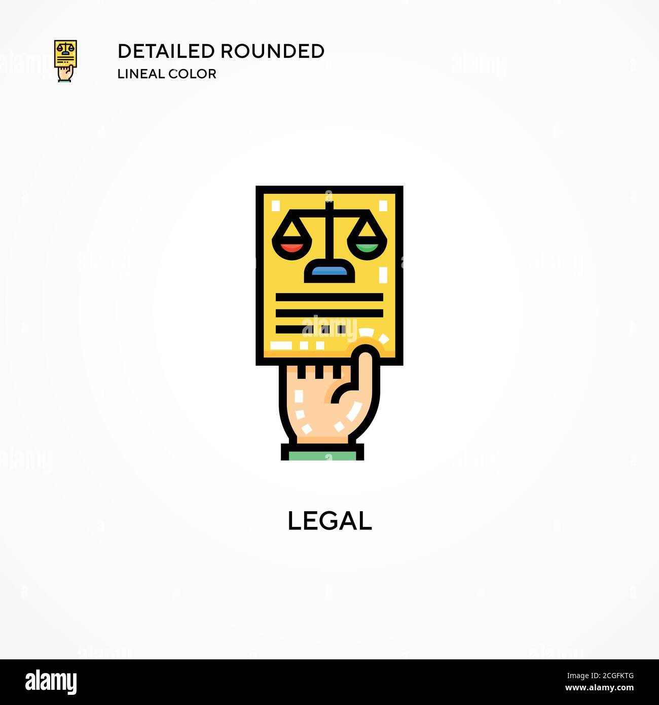 Legal vector icon. Modern vector illustration concepts. Easy to edit ...