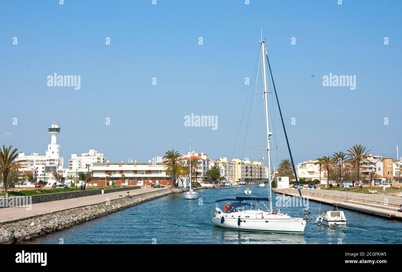 The channel connecting the town to the sea. The largest residential ...