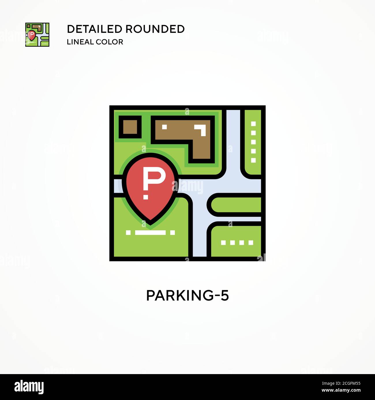 Parking-5 vector icon. Modern vector illustration concepts. Easy to ...