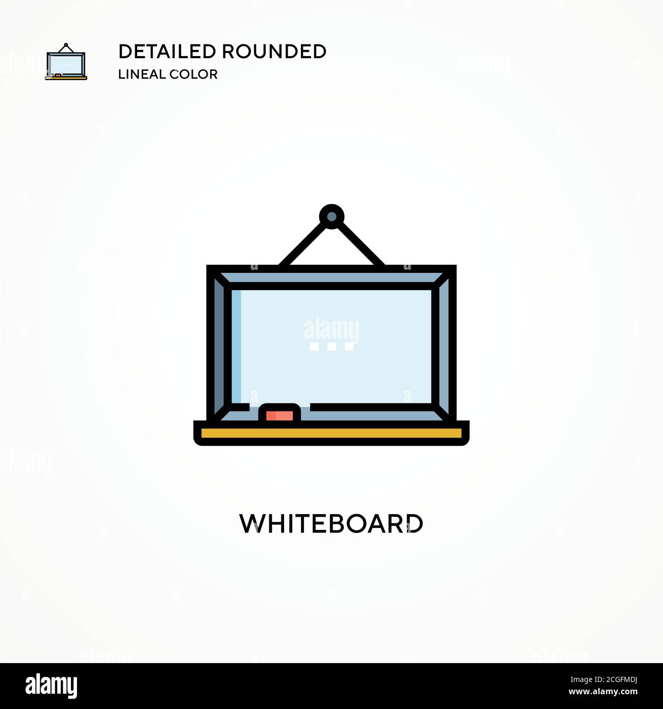 Whiteboard vector icon. Modern vector illustration concepts. Easy to ...