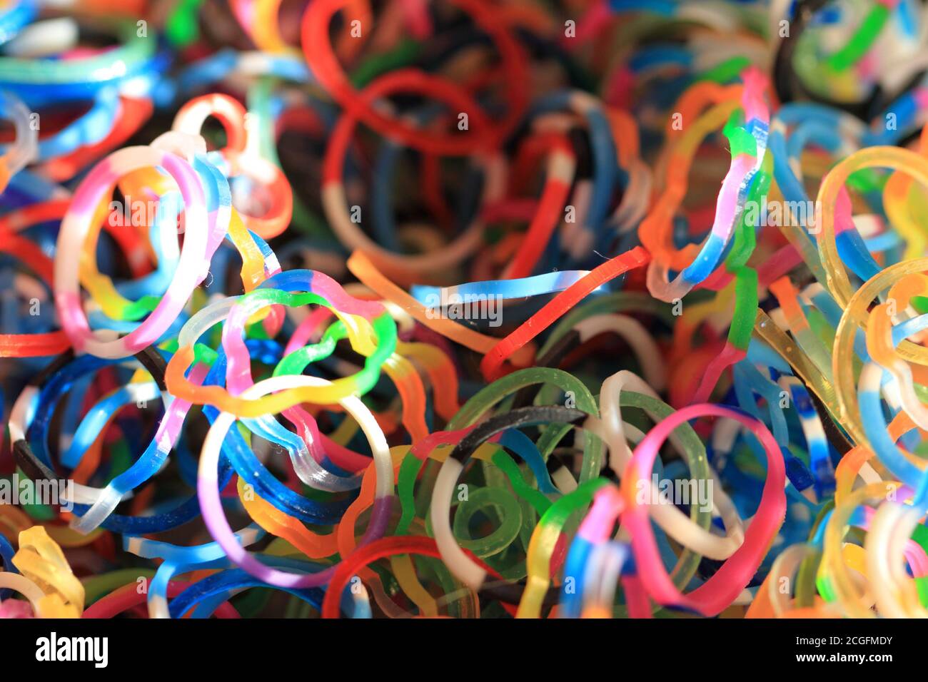 sphere from rubber band gums as abstract background Stock Photo - Alamy