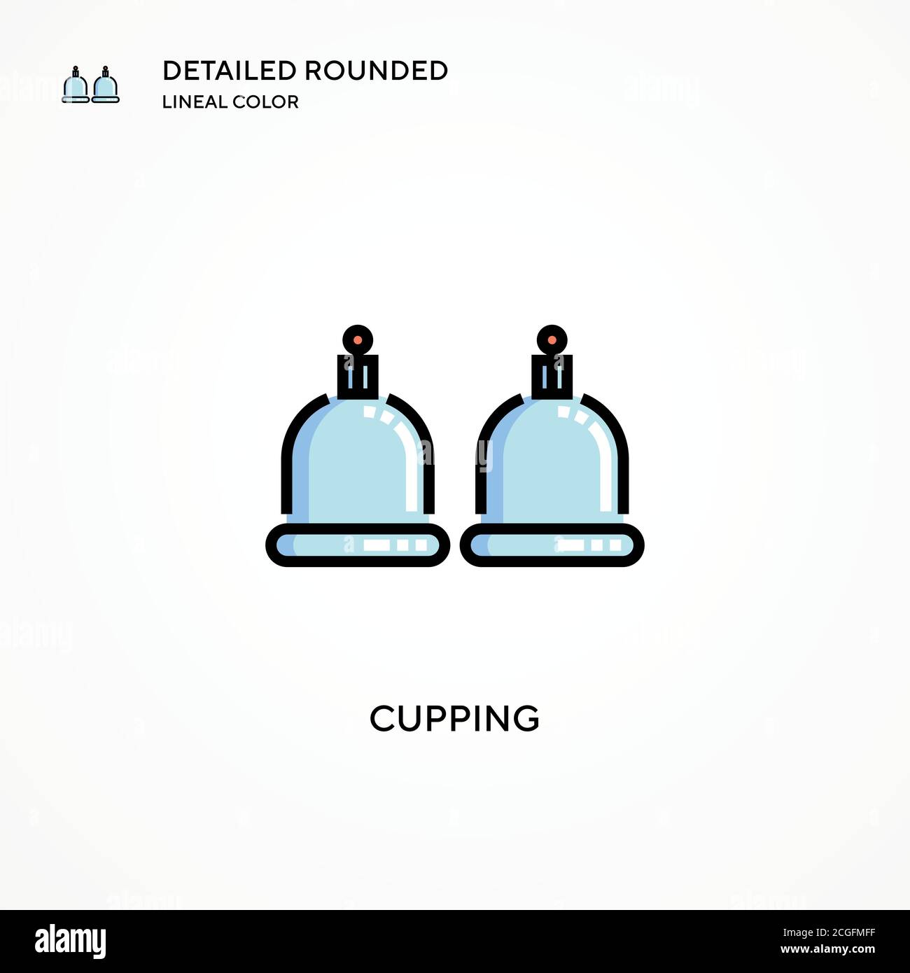 Cupping vector icon. Modern vector illustration concepts. Easy to edit ...